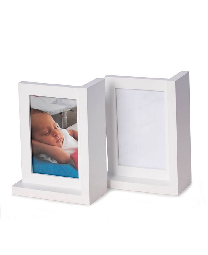 Bey-Berk Picture Frame Bookend in Solid Wood - Macy's