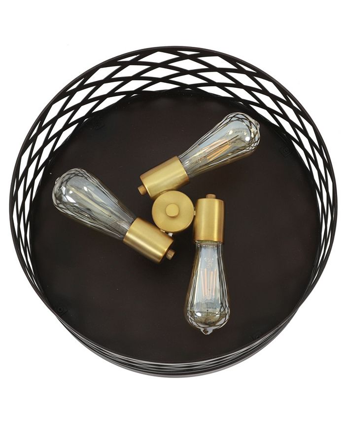 Jimco Lamp & Manufacturing Co Decor Therapy Anderson 15" Flush Mount 3 ...