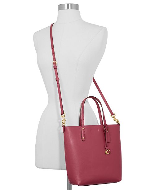 COACH Refined Calf Leather Central Shopper Tote & Reviews - Handbags ...