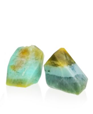 Sway Glow Gems Set of 2 Handcrafted Natural Gemstone Soaps - Vanilla ...