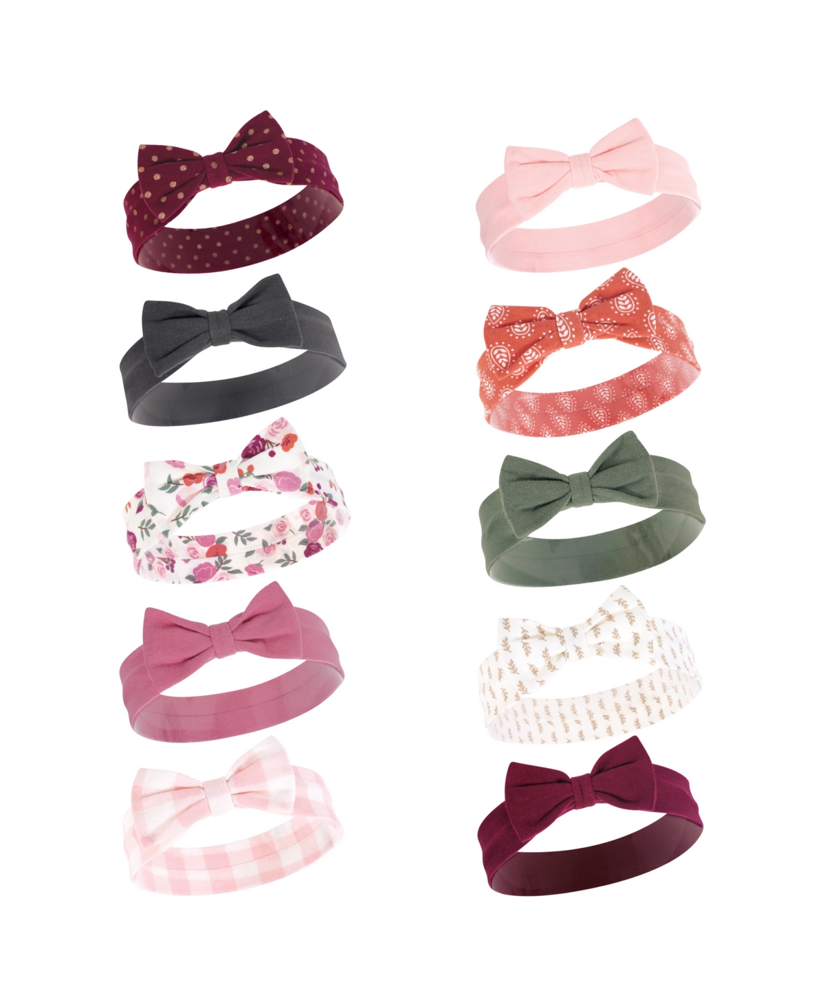 Click here for Hudson Baby Baby Girls Hudson Cotton - Burgundy prices