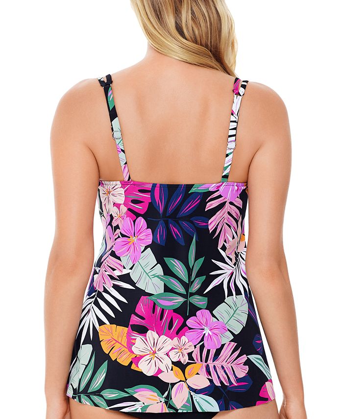 Swim Solutions Princess-Seam Tankini Top, Created for Macy's & Reviews ...