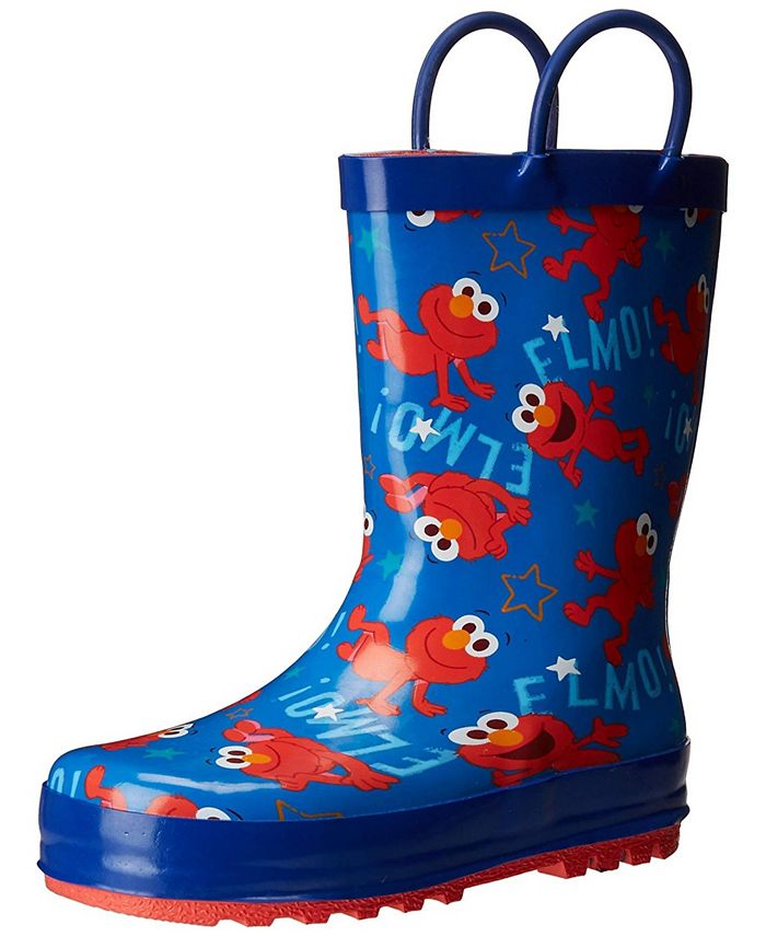 Sesame Street Elmo Little Boys and Girls Rainboots - Macy's