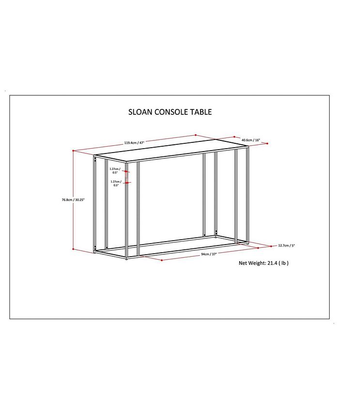 Simpli Home CLOSEOUT! Sloan Console Table - Macy's