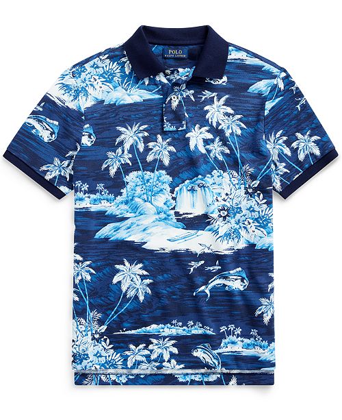Polo Ralph Lauren Men's Classic Fit Tropical Mesh Polo Shirt & Reviews ...