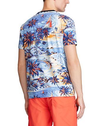 Polo Ralph Lauren Men's Classic Fit Tropical-Print T-Shirt - Macy's