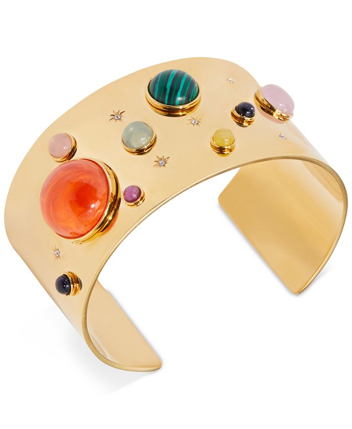 kate spade new york Gold-Tone Stone Cuff Bracelet - Macy's