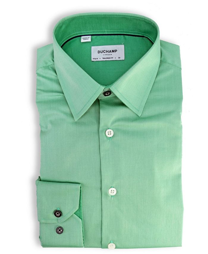 DUCHAMP LONDON Solid Dress Shirt - Macy's