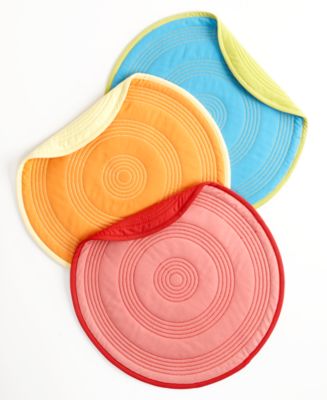 Fiesta Table Linens, Target Quilted Reversible Set of 4 Placemats - Macy's