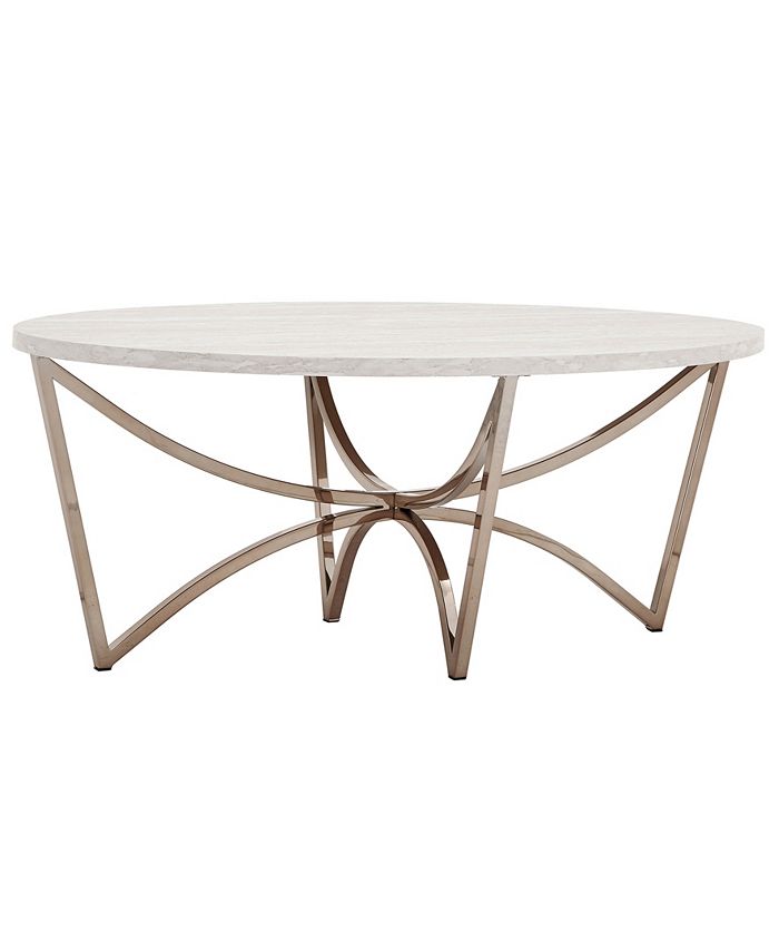 iNSPIRE Q Victoria Cocktail Table with Faux Marble Top - Macy's