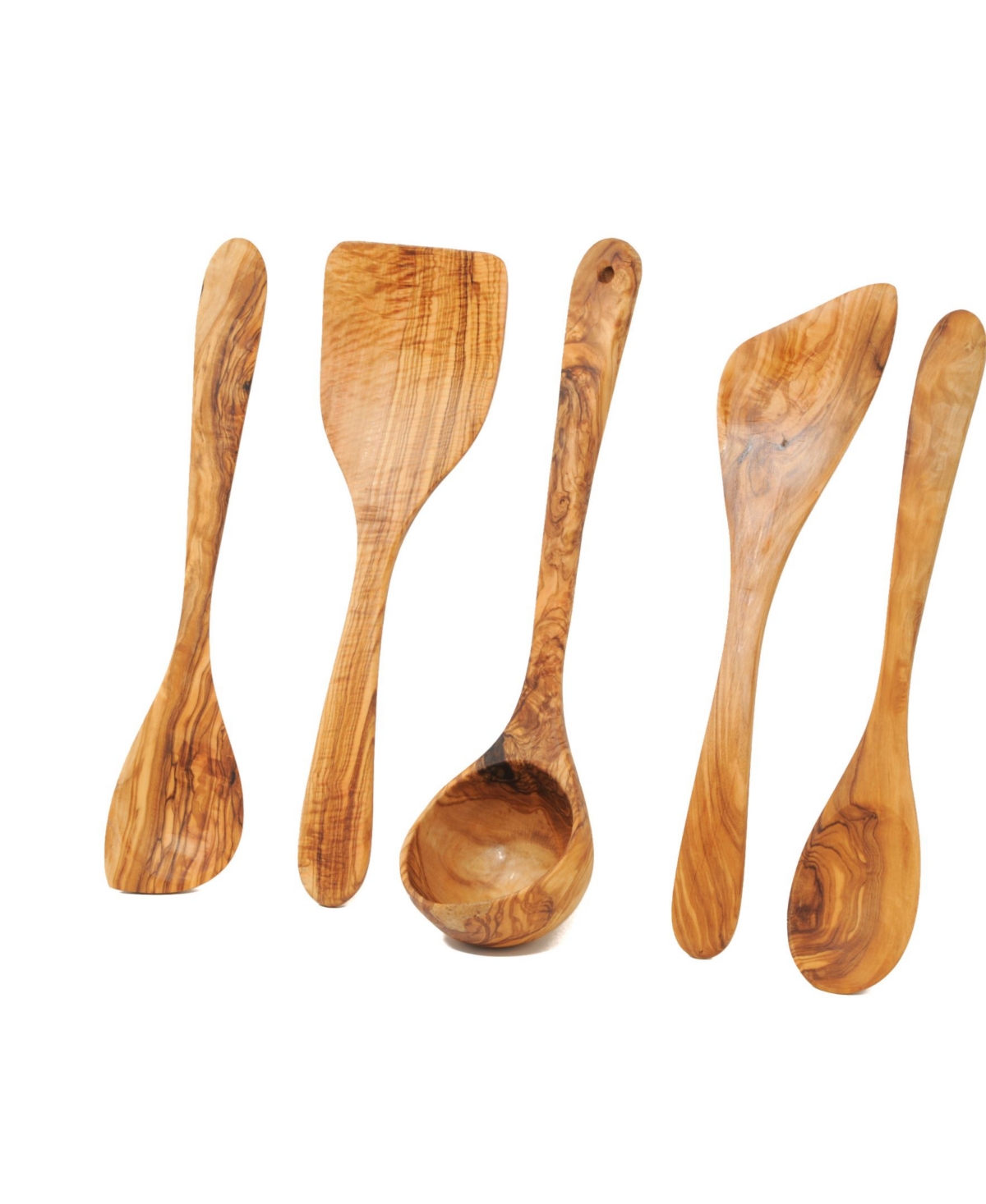 Click here for BeldiNest Olive Wood Kitchen Utensils Set of 5-Pie... prices