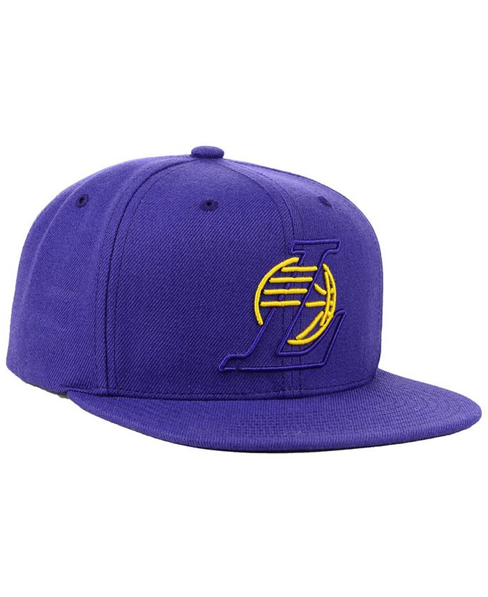Mitchell & Ness Los Angeles Lakers Team Color Neon Snapback Cap - Macy's