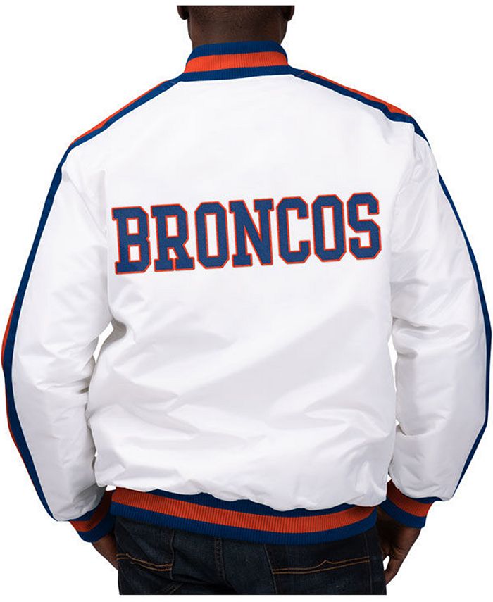 Starter Men's Denver Broncos The D-Line Starter Satin Jacket - Macy's