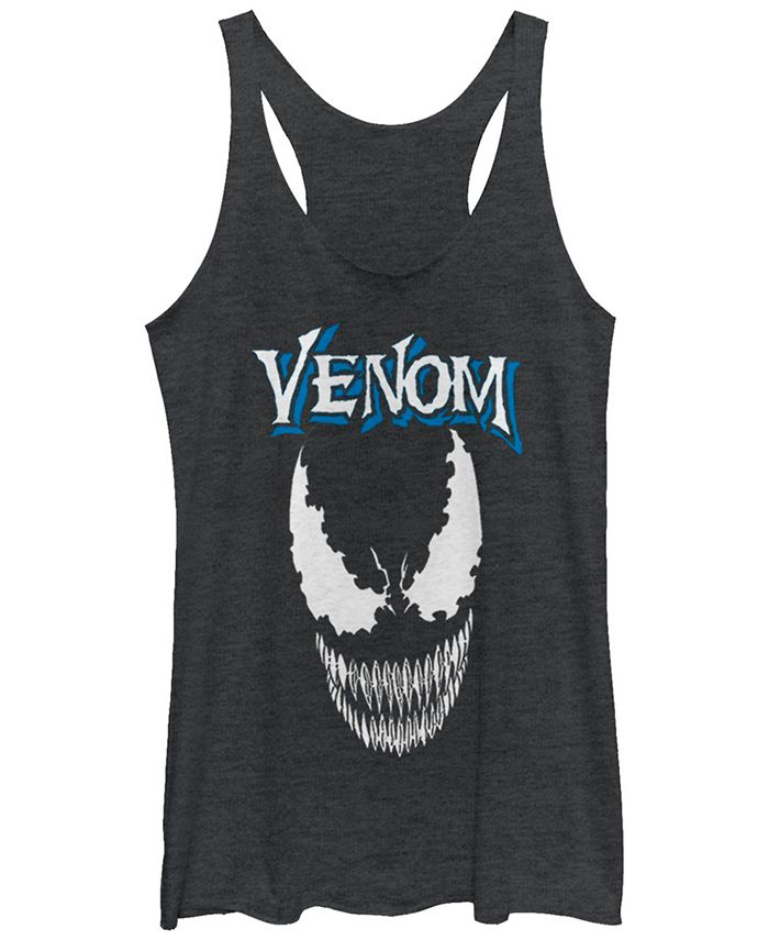 Fifth Sun Marvel Women's Venom Face Close Up Tri-Blend Tank Top - Macy's