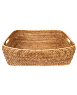 Artifacts Trading Company Rattan Rectangular Storage Basket - Macy's