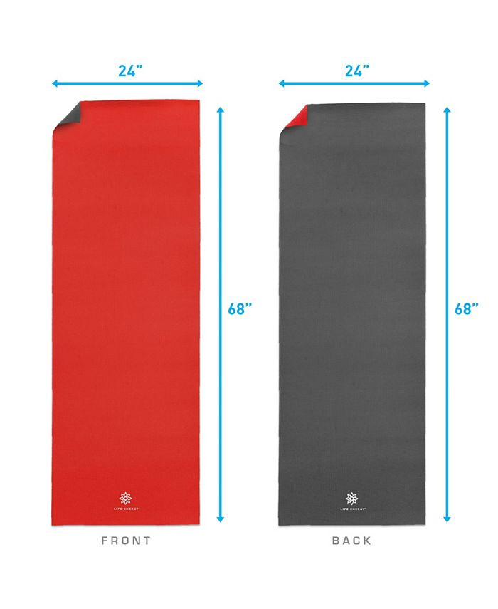 Life Energy Reversible 6MM Yoga Mat - Macy's
