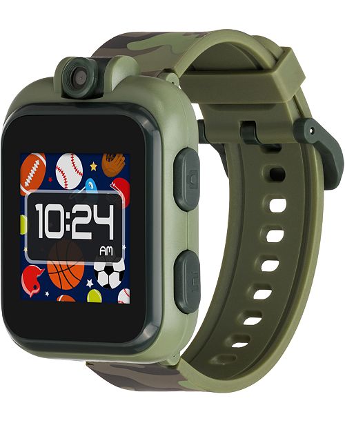 iTouch Kids PlayZoom Dark Olive Camouflage Strap Touchscreen Smart ...