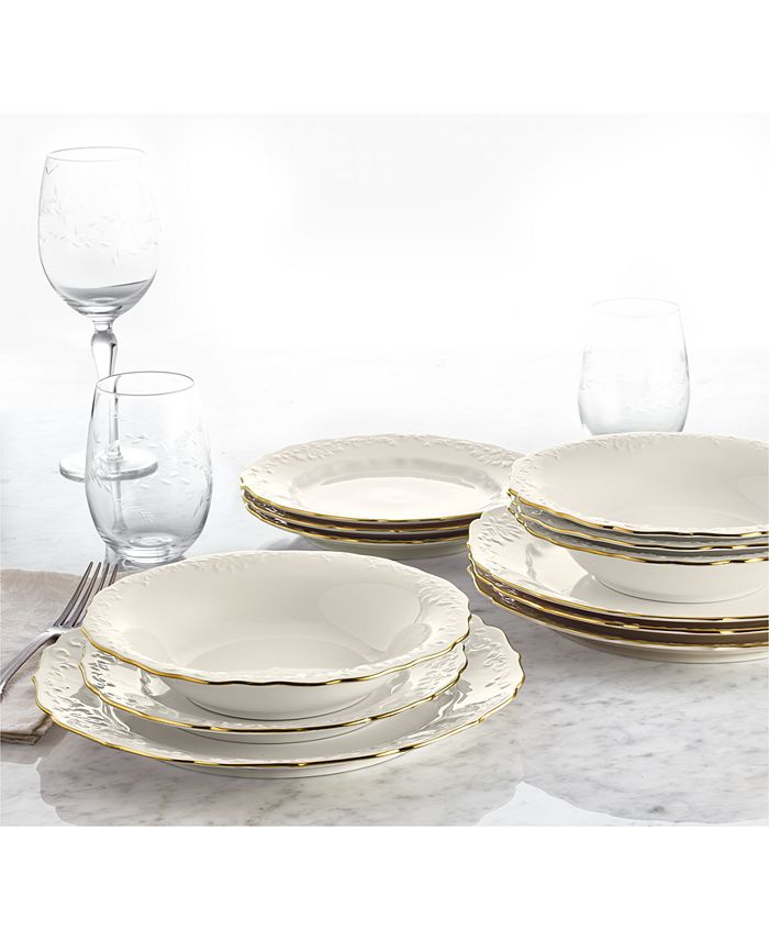 Hotel Collection Classic Foulard 12-Pc. Dinnerware Set, Service for 4 ...