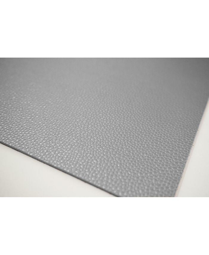 Dainty Home Faux Leather Pebble Slip Resistant Suede Backing Embossed ...