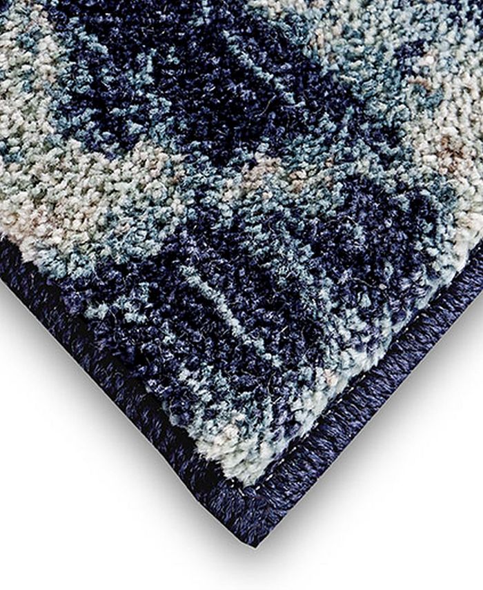 Scott Living Expressions Triangle Accordion Indigo 8' x 11' Area Rug ...