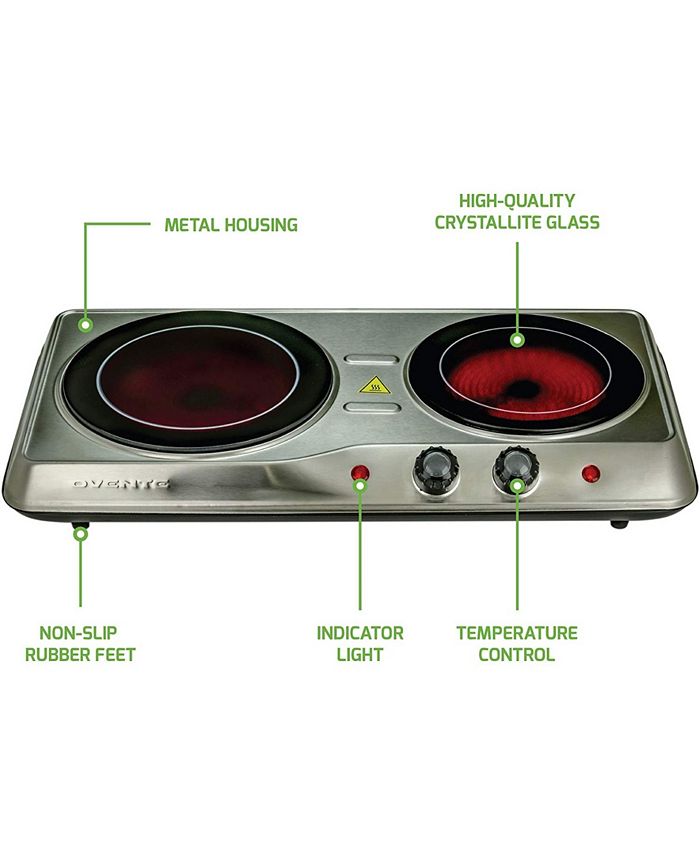OVENTE Double-Plate and Cooktop Electric Infrared Burner - Macy's