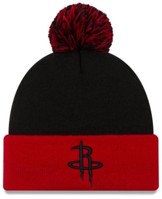 New Era Houston Rockets Black Pop Knit Hat - Macy's