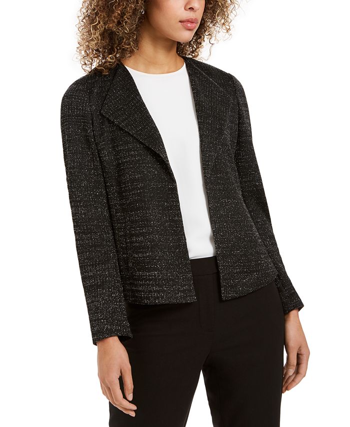 Nine West Metallic Knit Jacket - Macy's