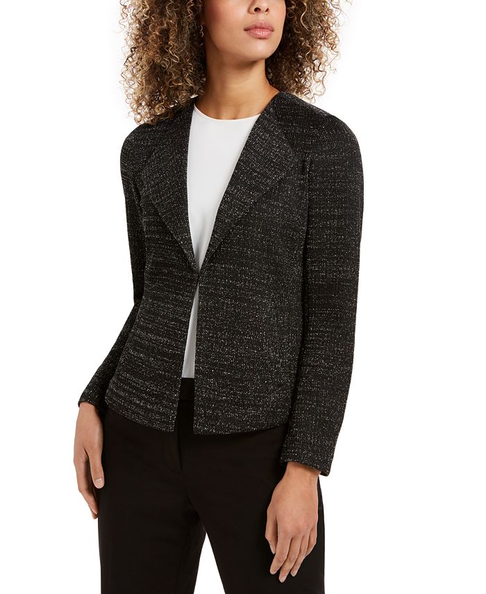 Nine West Metallic Knit Jacket - Macy's