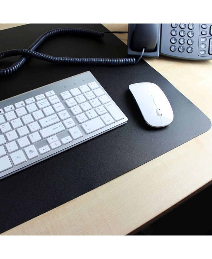 Floortex Desktex Black PVC Desk Mats Rectangular Shaped - Macy's
