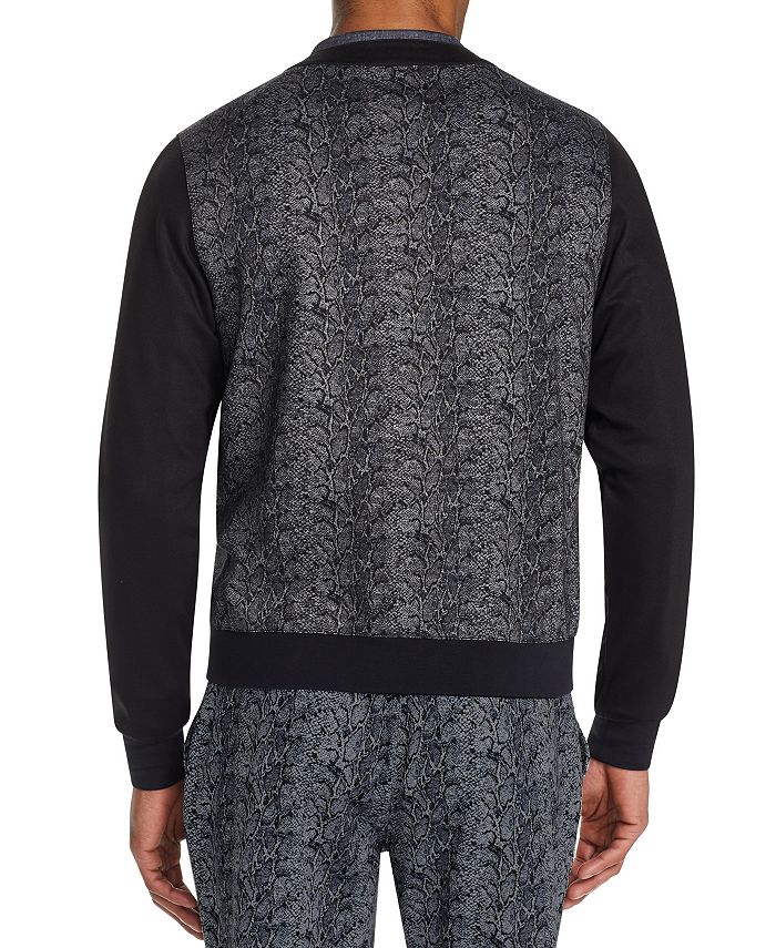 Tallia Men's Slim-Fit Stretch Snake Skin Print Cardigan - Macy's