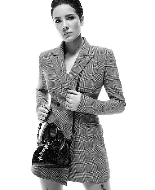 DKNY Elissa Small Leather Crossbody, Created for Macy's & Reviews ...