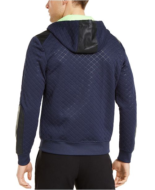 INC International Concepts INC Men's Quilted Hooded Jacket, Created for ...