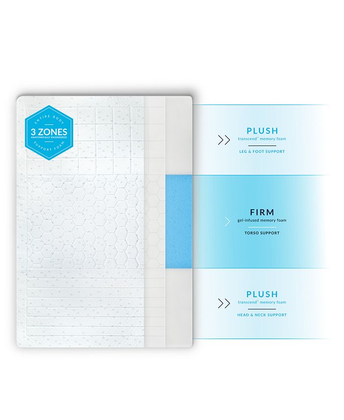 SensorGel Smart Zone 3-Inch Quilted Memory Foam Mattress Topper - Full ...