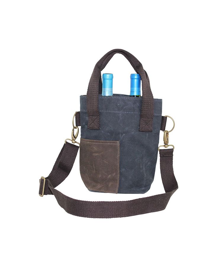 CB Station Waxed Canvas Double Wine Bottle Tote - Macy's