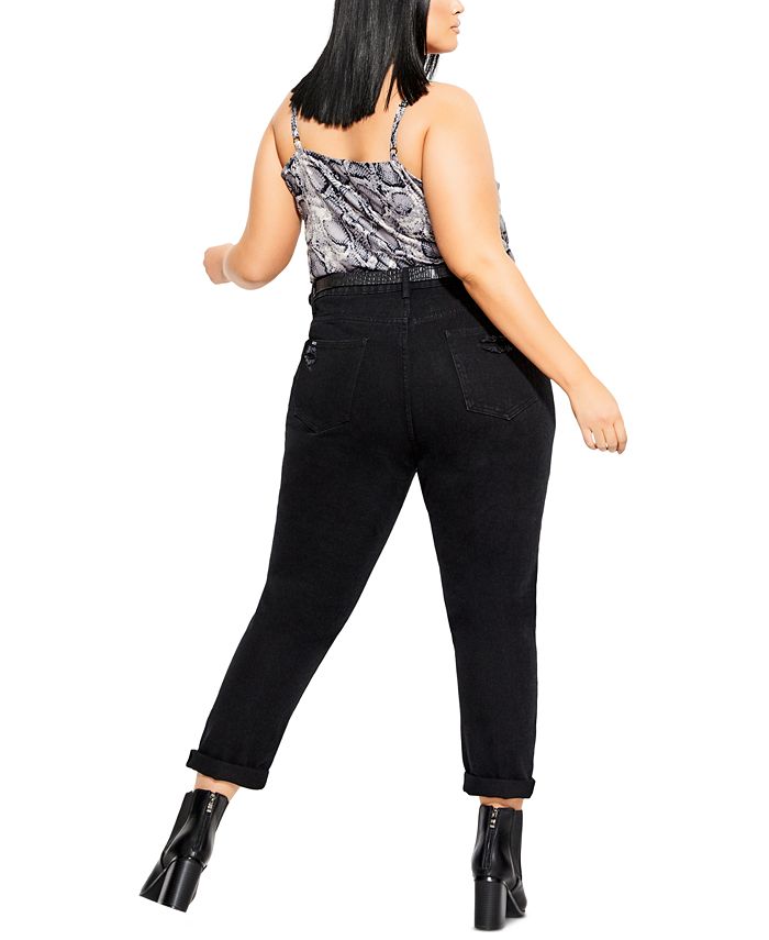 City Chic Trendy Plus Size Snake-Print Cami - Macy's