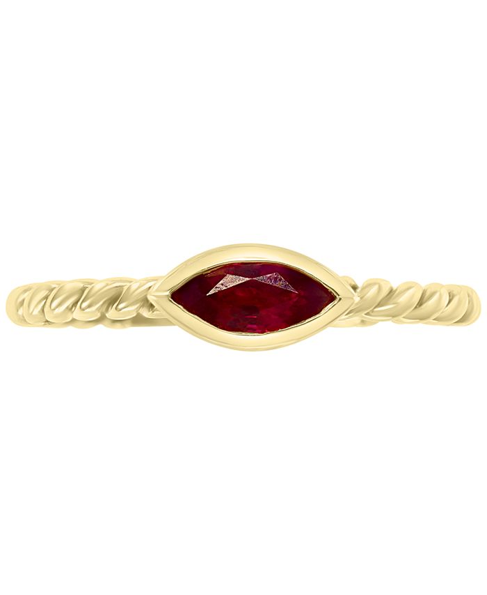 EFFY Collection EFFY® Ruby Ring (1/2 ct. t.w.) in 14k Gold - Macy's