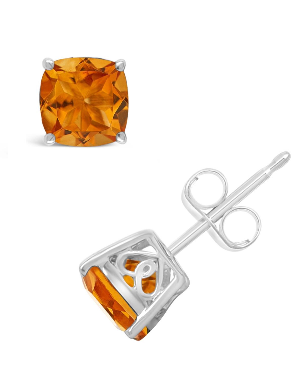 Click here for Gemstone Stud Earrings in Sterling Silver - Citrin... prices