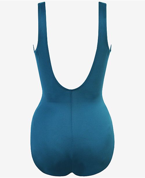 Miraclesuit Plus Size Escape Underwire Allover Slimming Wrap One Piece