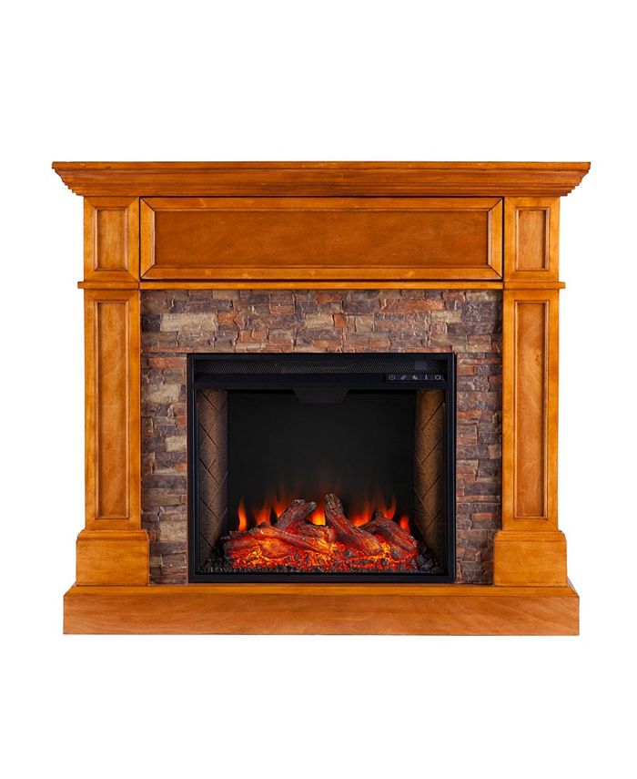 Southern Enterprises Warrington Faux Stone Alexa-Enabled Corner ...