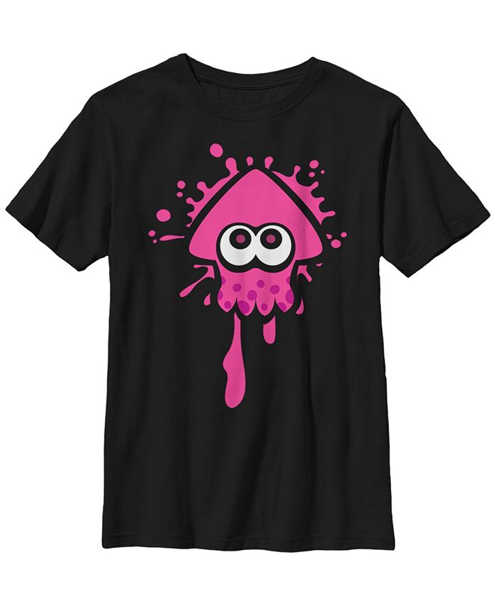 Fifth Sun Nintendo Big Boy's Splatoon Pink Inkling Squid Splat Short ...