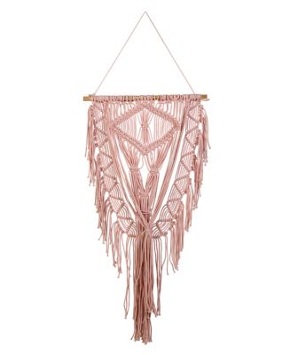 Casa Amarosa Rosa Handmade Macrame Wall Décor Art - Macy's
