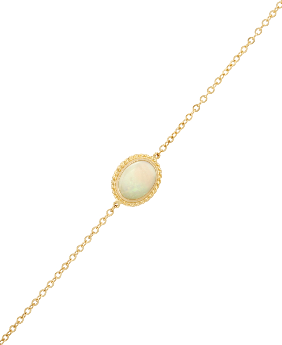 Click here for Gemstone Twist Gallery Bracelet in 14k Yellow Gold... prices