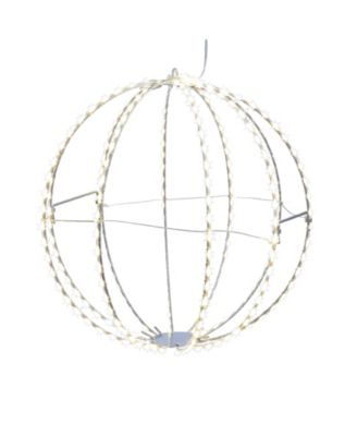 Kurt Adler 12-Inch Warm White LED Foldable Metal Sphere - Macy's