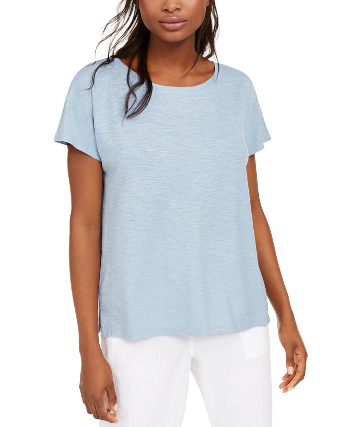 Eileen Fisher Ballet-Neck Top, Created for Macy's - Macy's