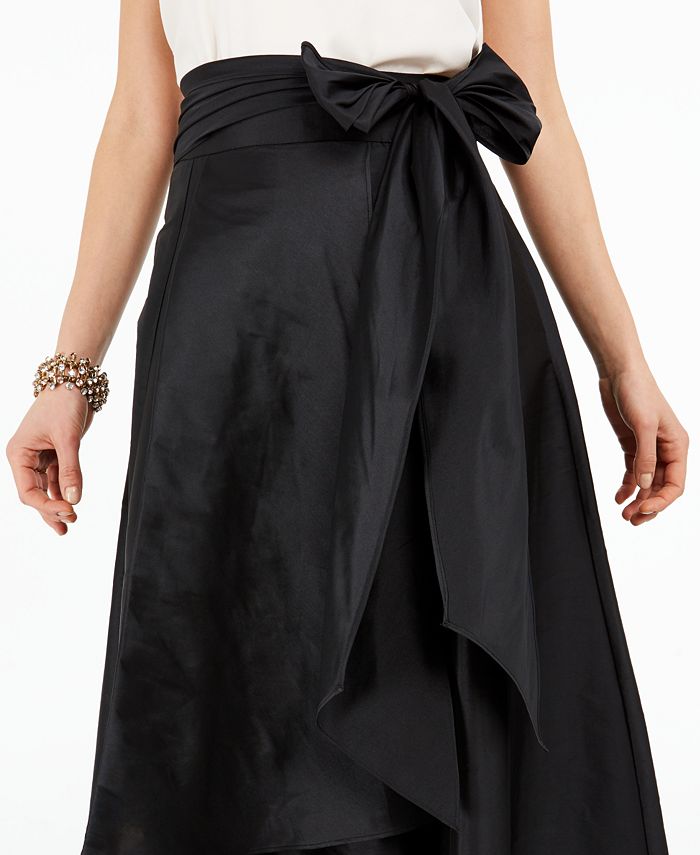 Adrianna Papell Satin High Low Skirt Macys