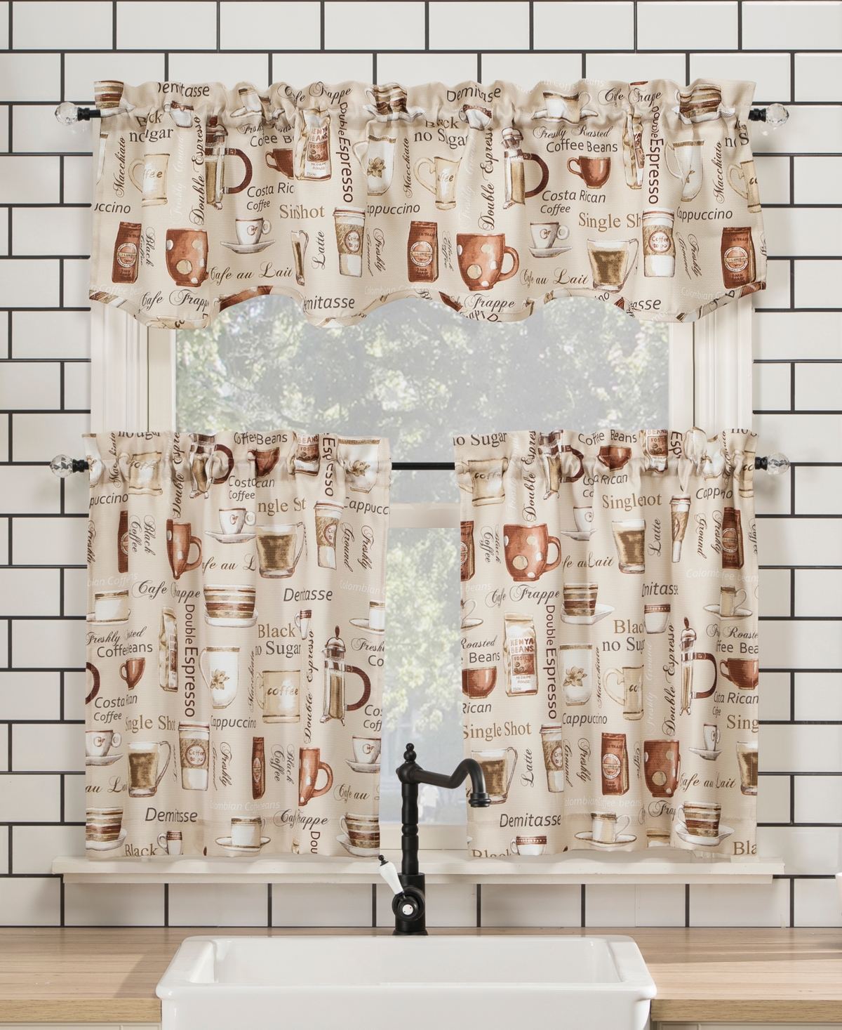 Click here for Bristol Coffee Shop Semi-Sheer Rod Pocket Kitchen... prices