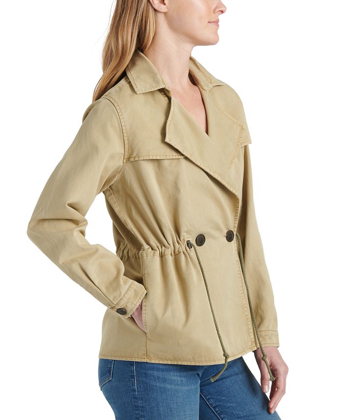 Lucky Brand Drawstring Trench Coat - Macy's