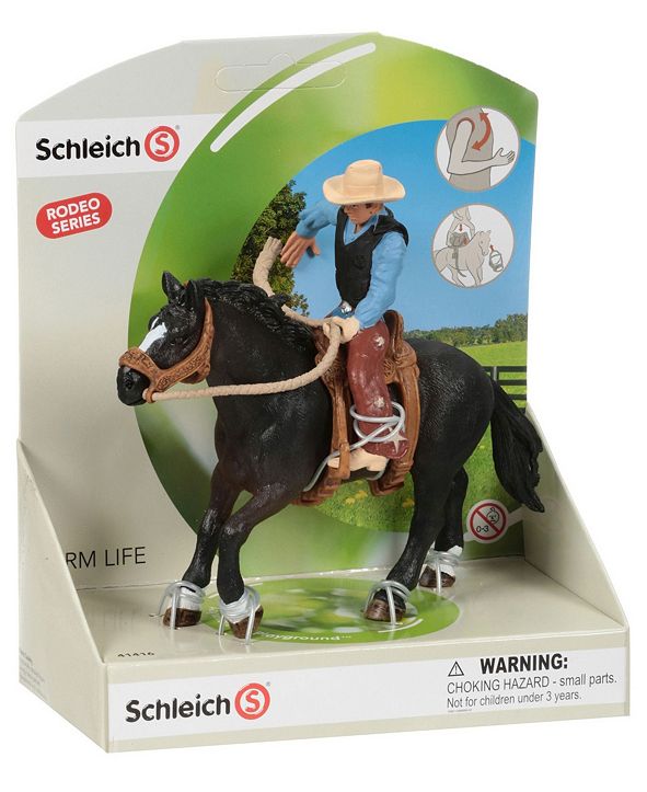 Schleich Farm World Rodeo Series Horse and Rider Toy Figure & Reviews ...