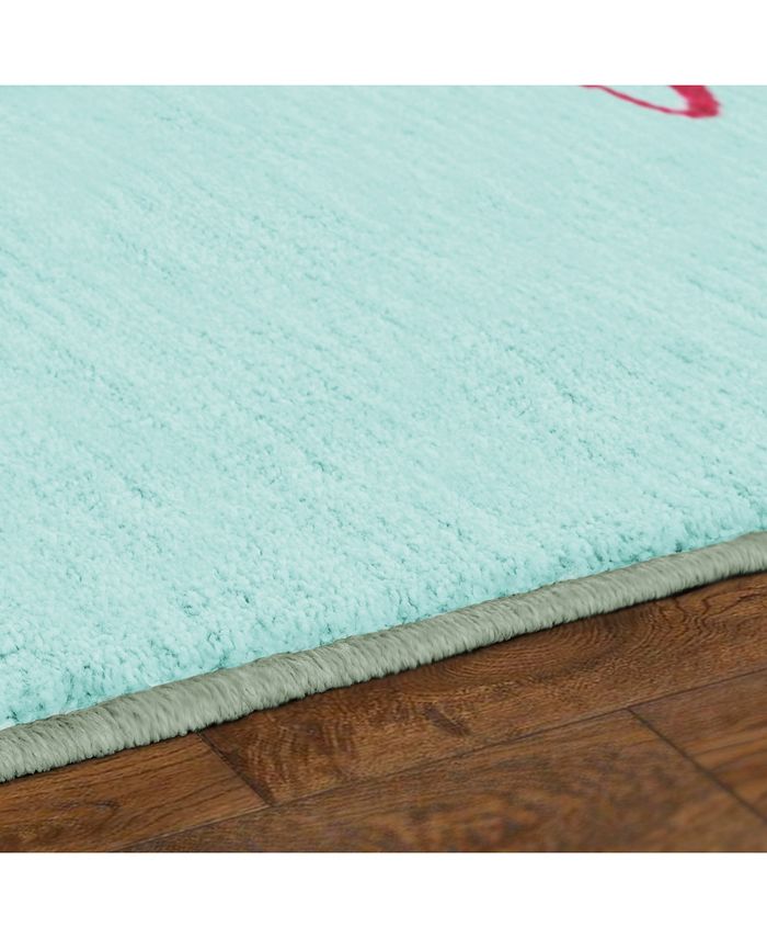 Mohawk Flamingo Snowflakes Accent Rug, 18" x 30" - Macy's