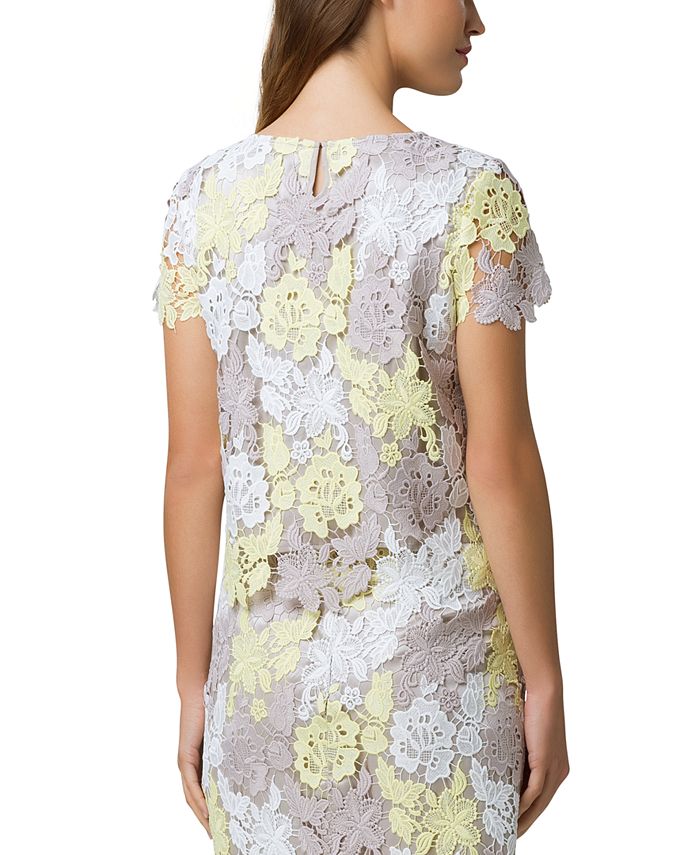 Tahari ASL Petite Lace Knit Blouse - Macy's